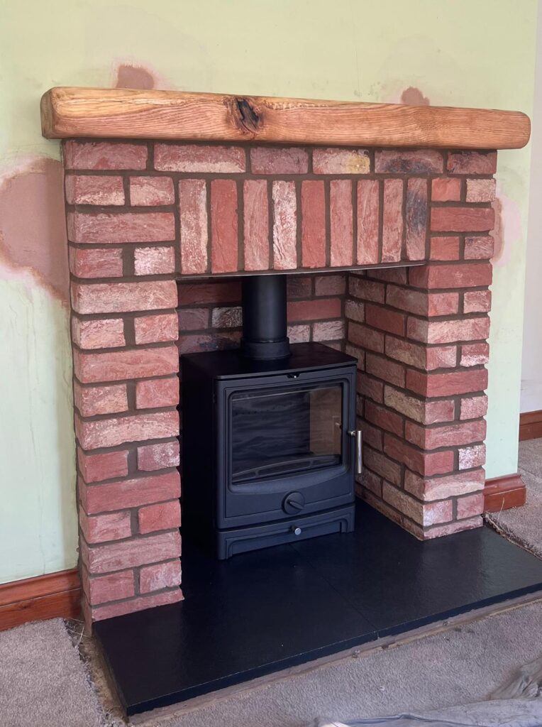 Hand built real brick inglenooks - Doncaster Stoves & Fireplaces